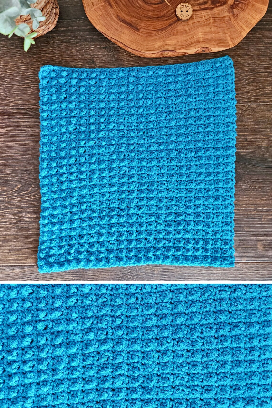 Beginner Crochet Washcloth Pattern, Granule Stitch Dishcloth, Easy ...
