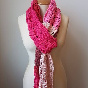 CROCHET PATTERN: Posh Pink Scarf - Etsy Canada