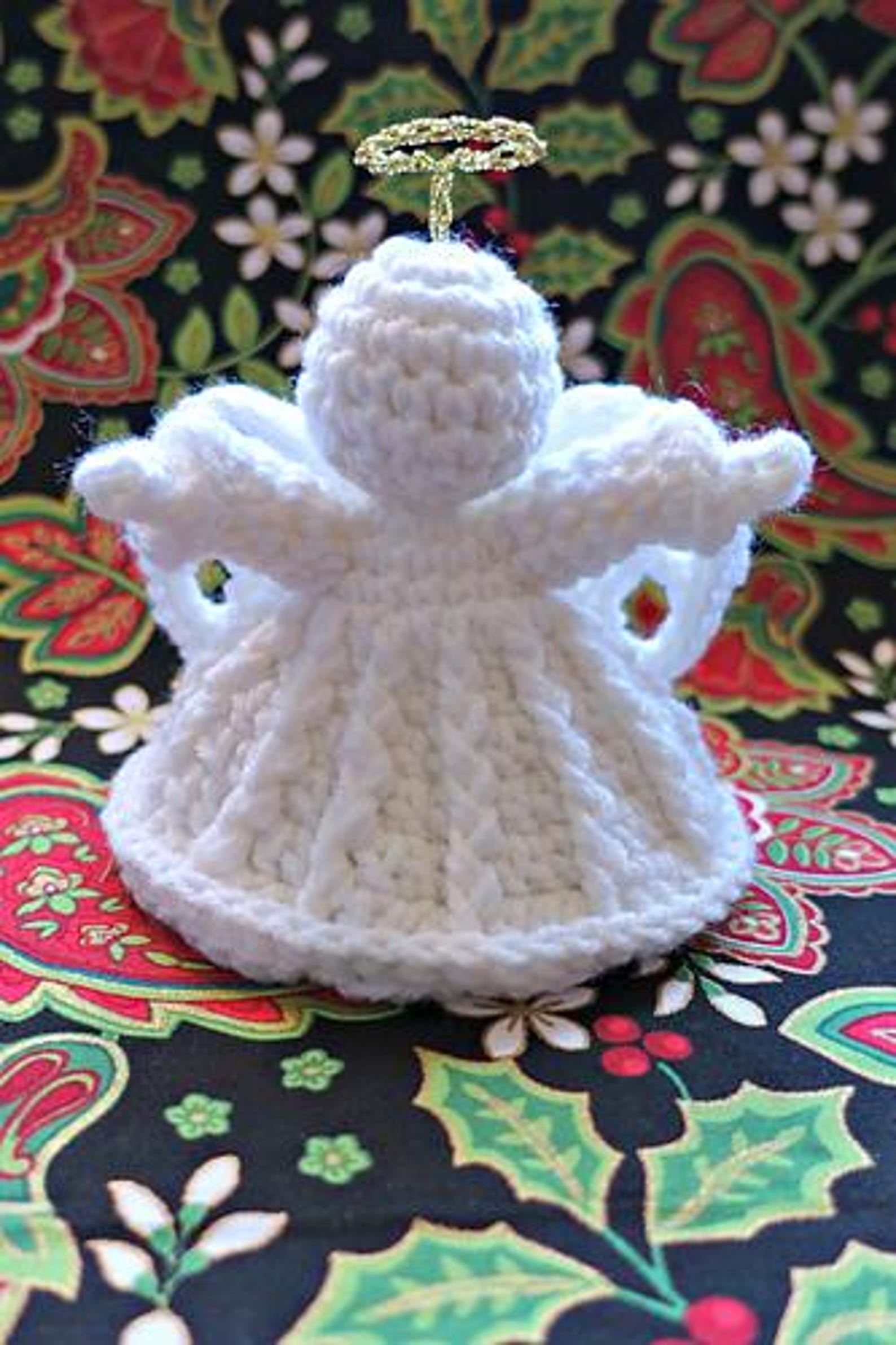 Crochet Angel Christmas Ornament Pattern PDF - Easy Aran Yarn - Etsy