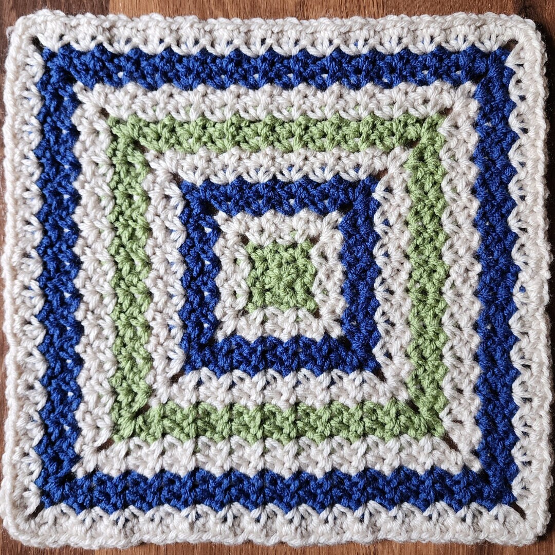 Endless Afghan Square Crochet Pattern, Advanced Beginner Aran Afghan ...