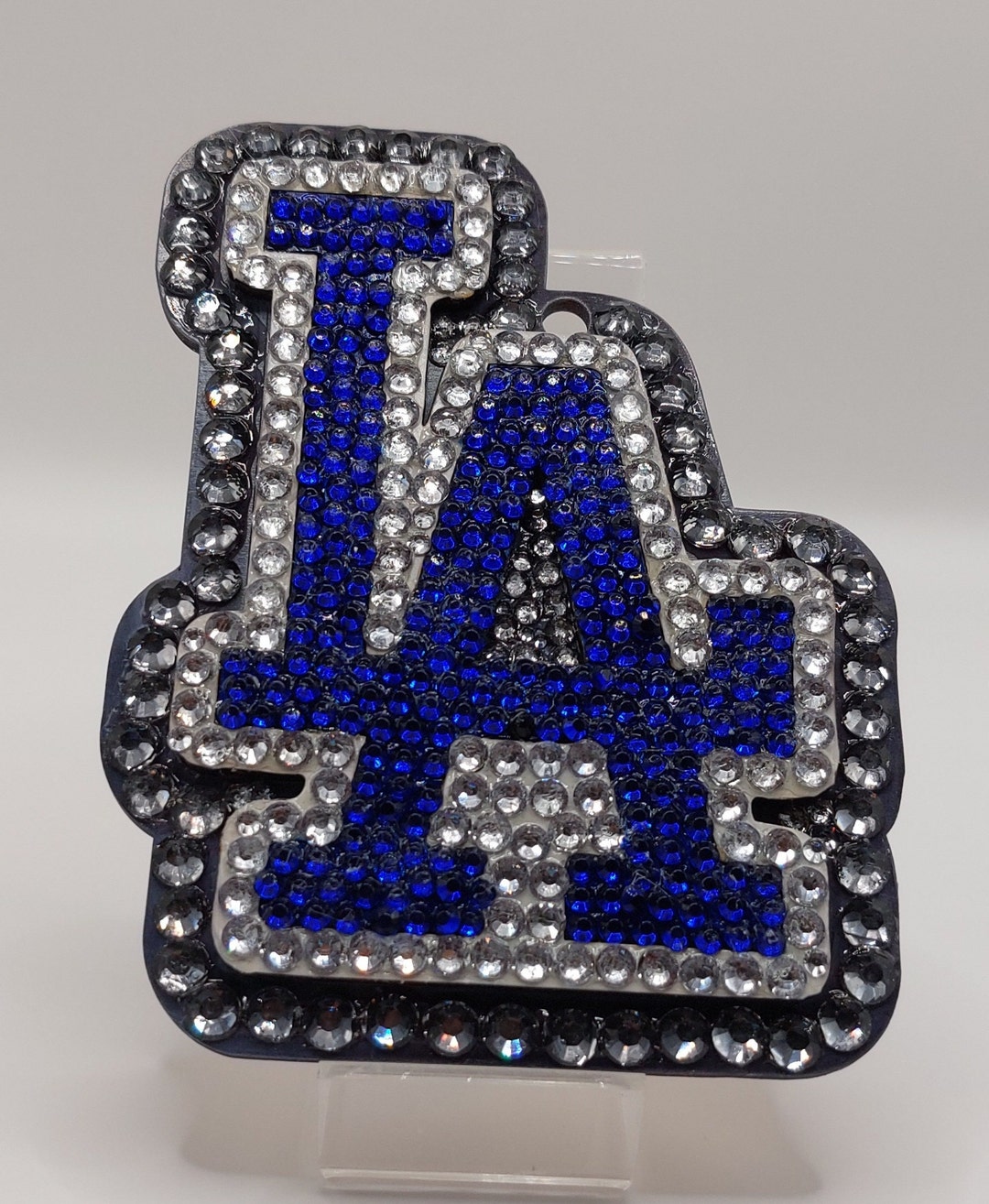 Los Angeles Dodgers 3D MBL Logo Glass Rhinestone Fan Chain Necklace - Etsy