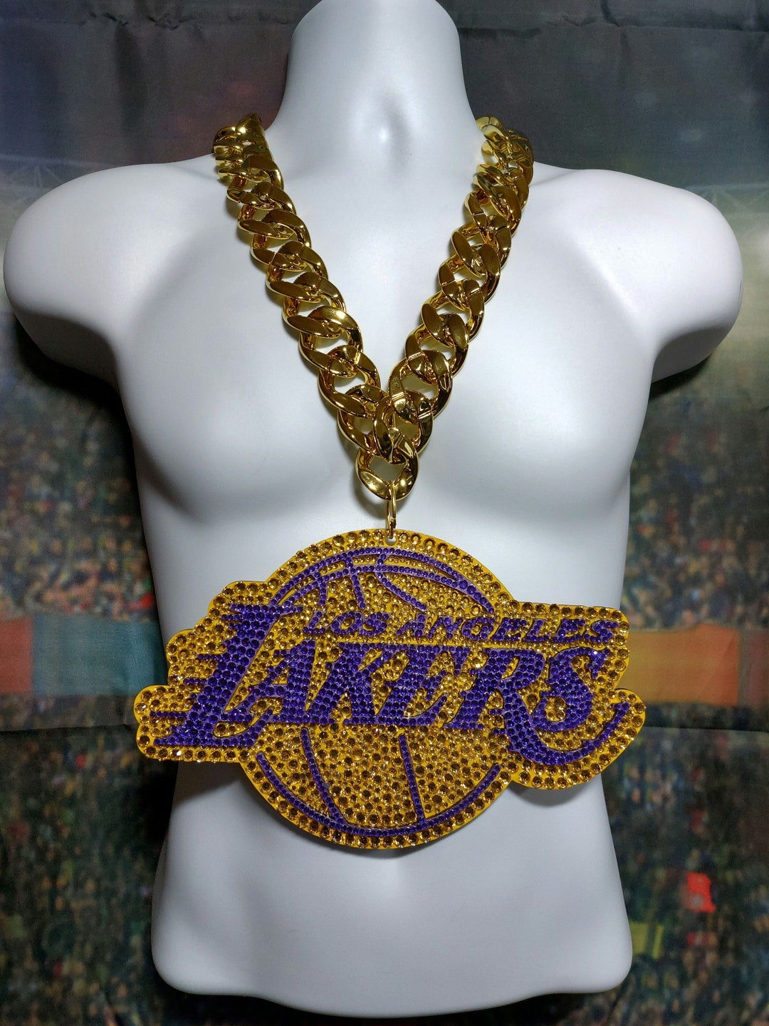 Los Angeles Basketball Hype Chain Necklace Fan Chain Team Fan Chain 3D ...