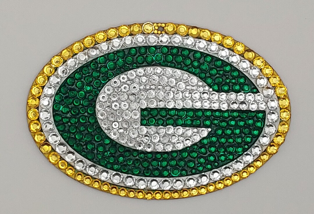 Green Bay Packers Logo Glass Rhinestone Bling 3D NFL Team Fan Chain - Etsy