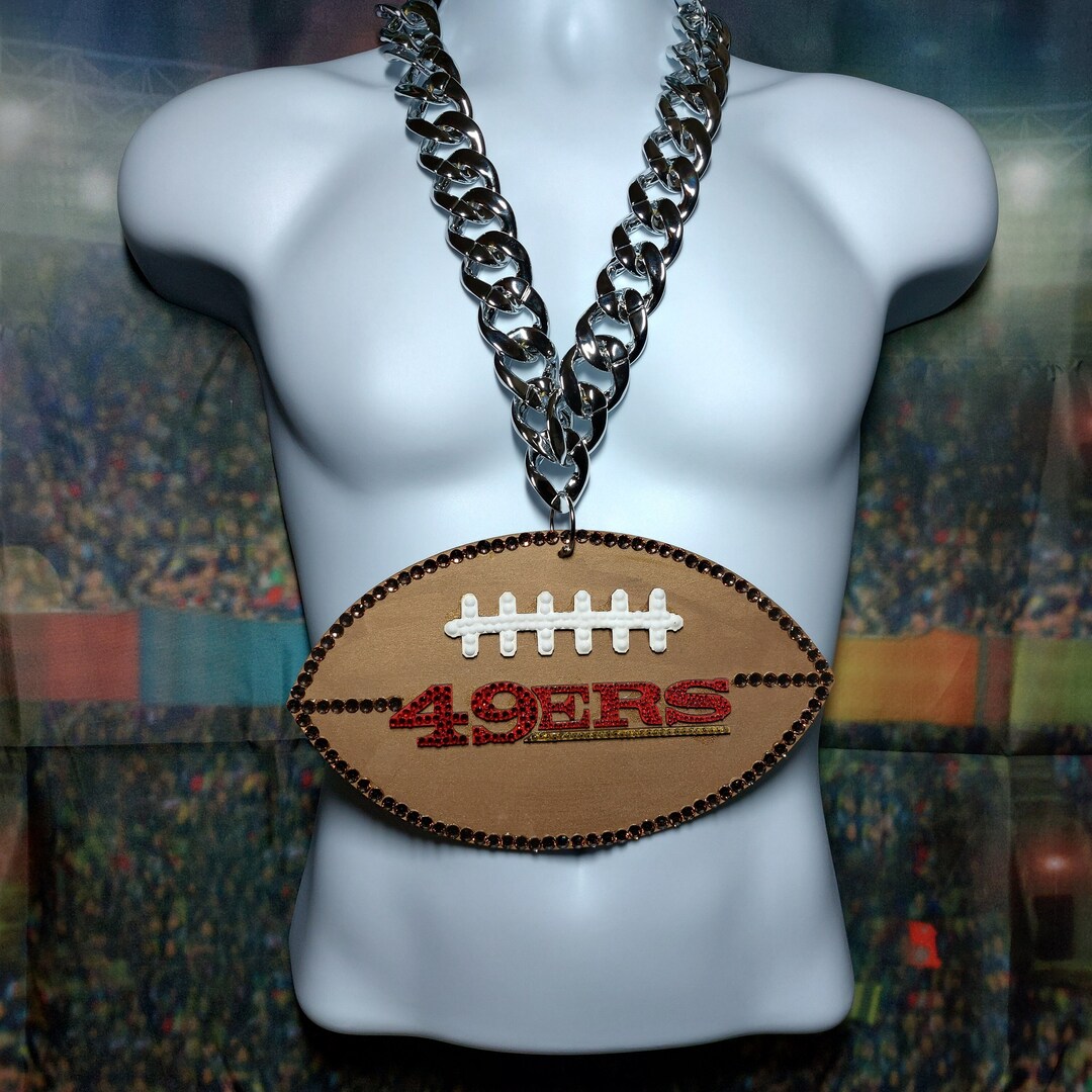 49er Oversized Fan Cain San Francisco Large Hype Chain 3D Football ...