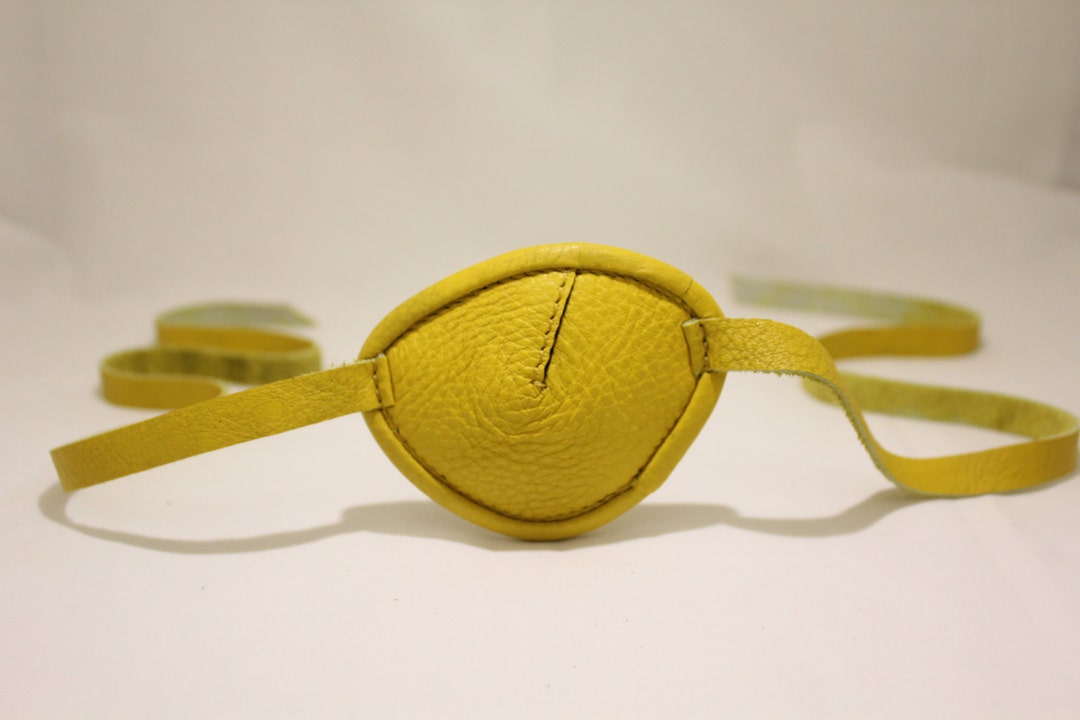 Yellow Leather Eye Patch - Etsy