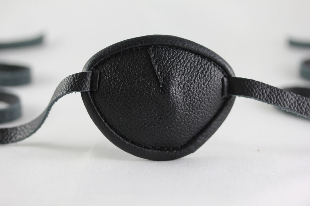 Extra Convex - Classic Leather Eye Patch - Black - Etsy