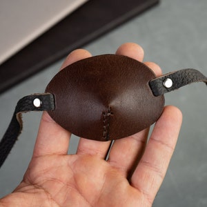 Minimal Flat Eyepatch - Leather Eye Patch - Etsy