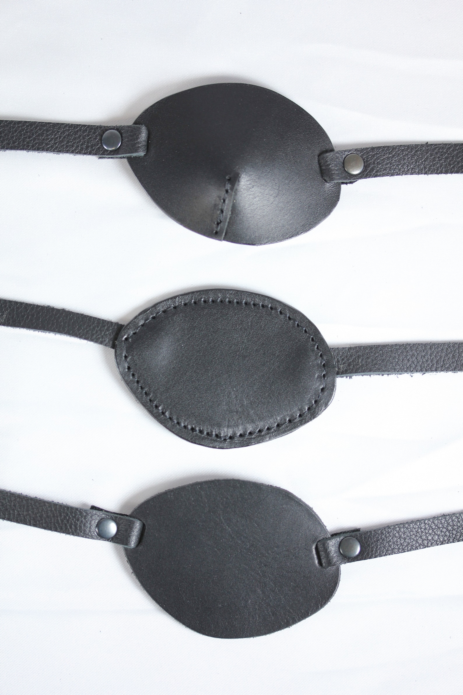 Minimal Flat Eyepatch - Leather Eye Patch - Etsy