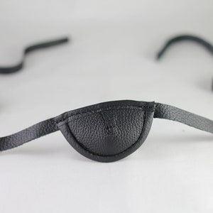Slim, Convex, Black, Eyepatch - Leather Eye Patch - Etsy