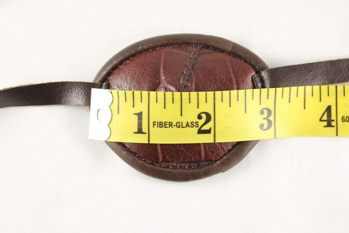 Alligator Stamped Leather Eye Patch Classic Leather Eyepatch - Etsy