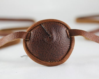 Slim Convex Black Eyepatch Leather Eye Patch - Etsy