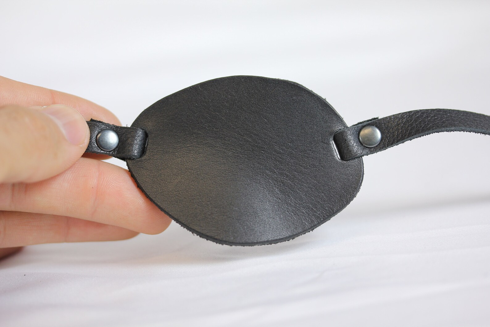 Minimal Flat Eyepatch - Leather Eye Patch - Etsy