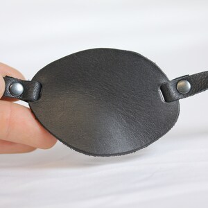 Minimal Flat Eyepatch - Leather Eye Patch - Etsy