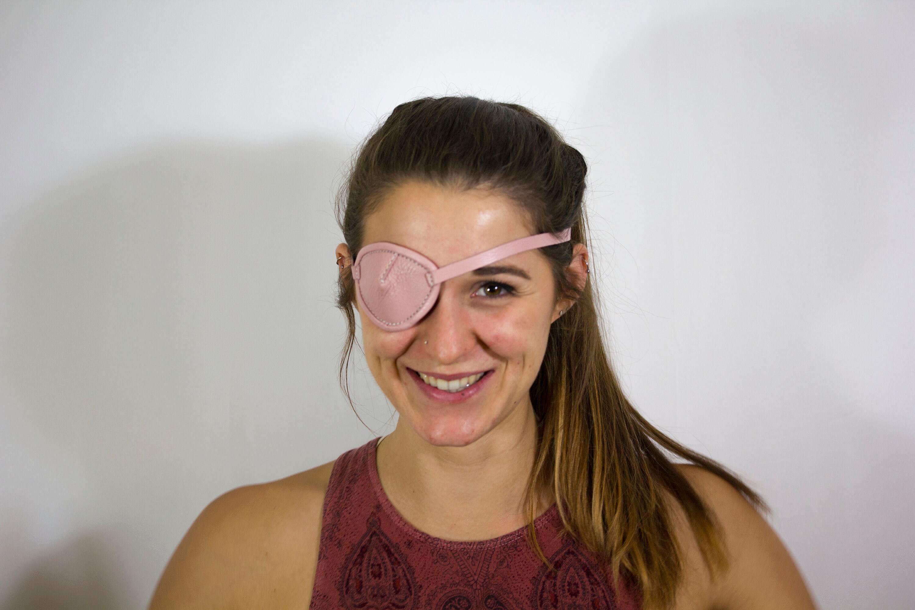 Pink Leather Eye Patch - Etsy