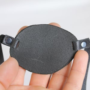 Minimal Flat Eyepatch - Leather Eye Patch - Etsy
