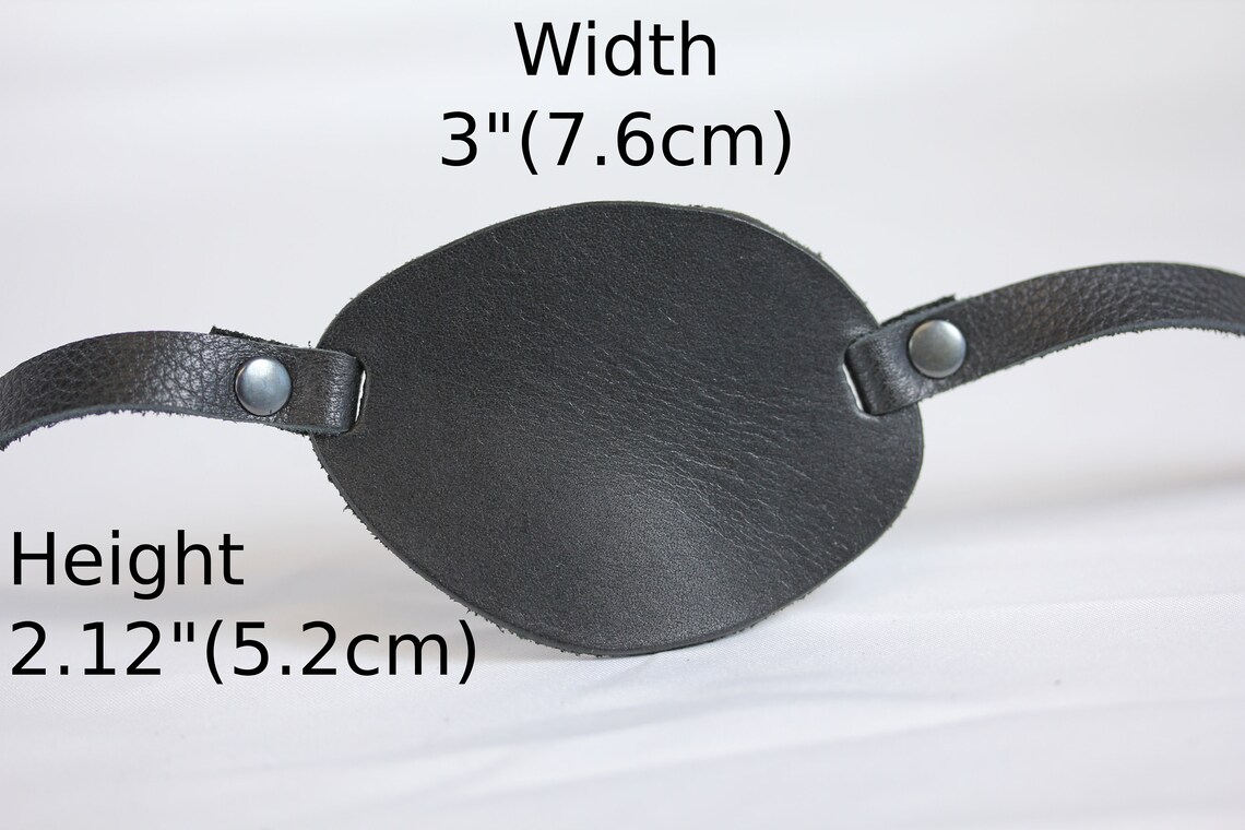 Minimal Flat Eyepatch - Leather Eye Patch - Etsy