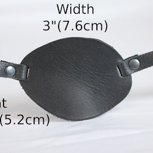 Minimal Flat Eyepatch - Leather Eye Patch - Etsy