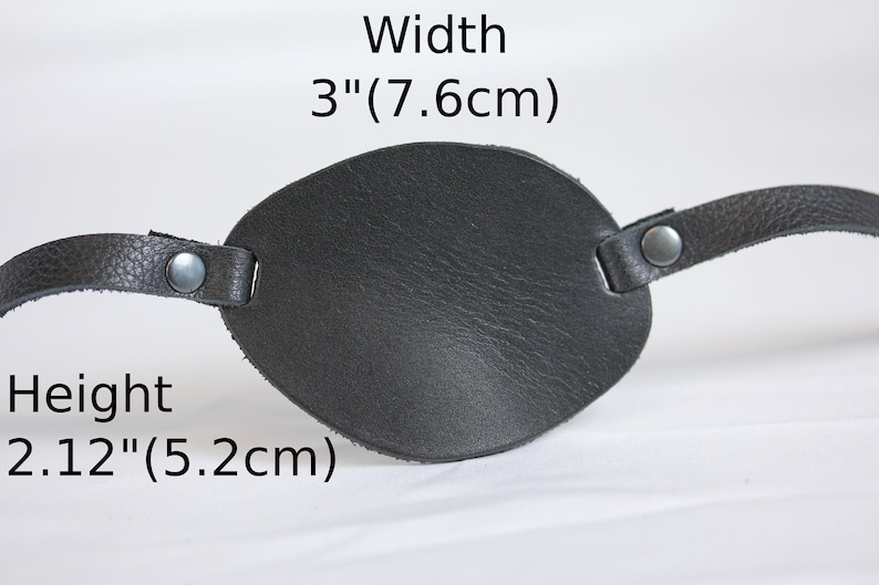 Minimal Flat Eyepatch - Leather Eye Patch - Etsy