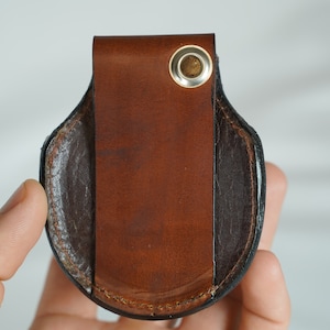 Leather Pocket Watch Case With Eyelet Option - Etsy