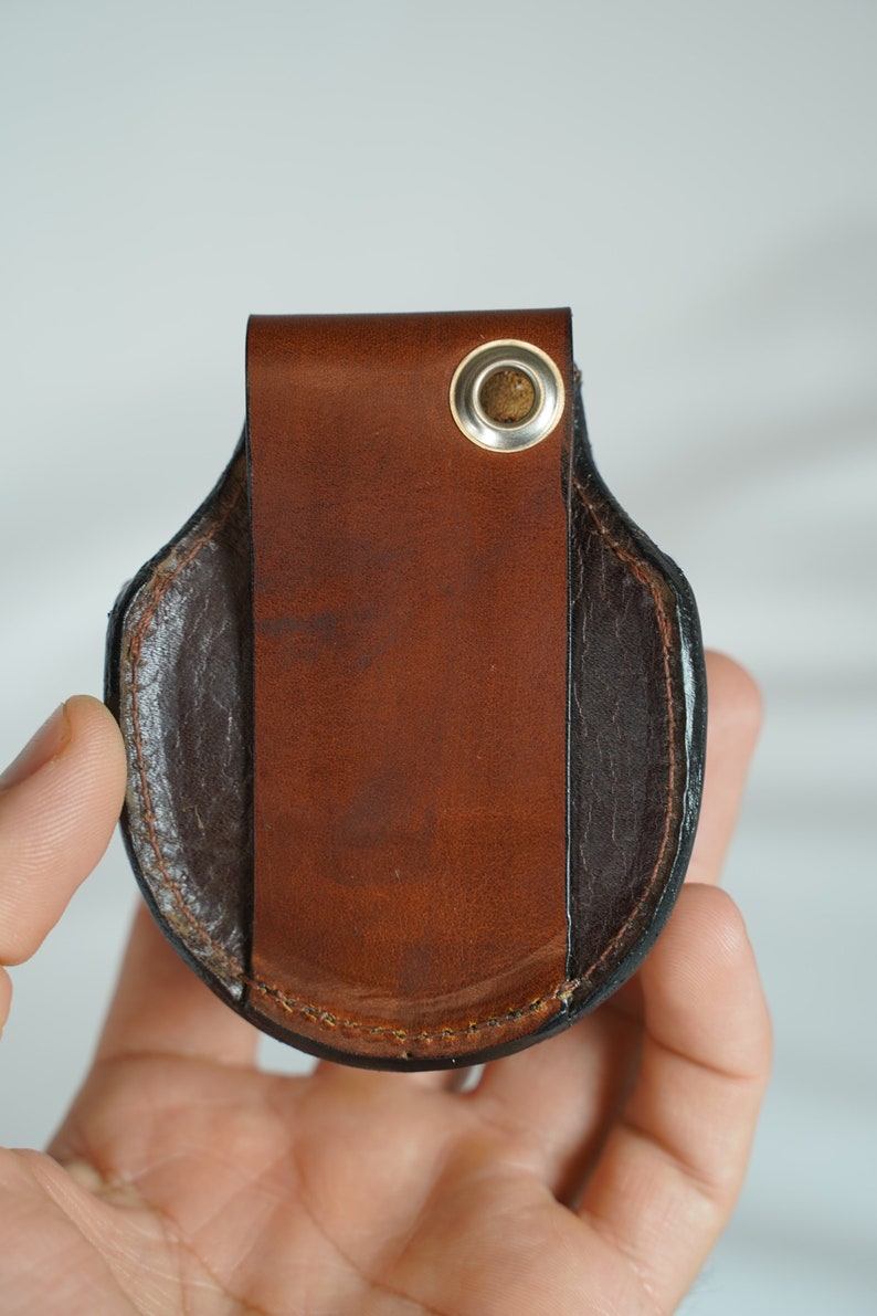 Leather Pocket Watch Case With Eyelet Option - Etsy