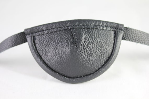 Larger Slim Convex Eyepatch Leather Eye Patch - Etsy