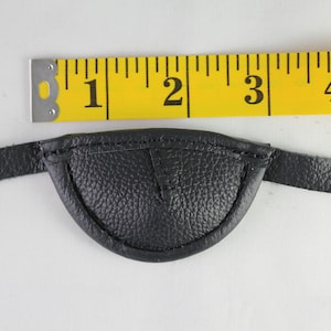 Slim, Convex, Black, Eyepatch - Leather Eye Patch - Etsy
