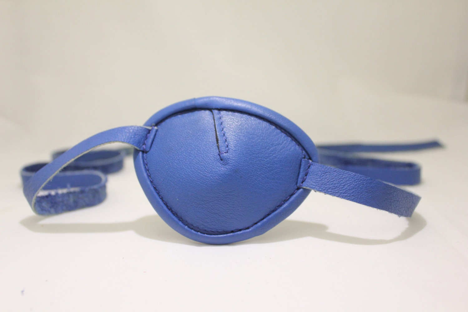 Light Blue Leather Eye Patch - Etsy