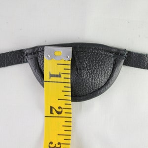 Slim, Convex, Black, Eyepatch - Leather Eye Patch - Etsy