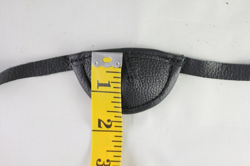 Slim, Convex, Black, Eyepatch - Leather Eye Patch - Etsy