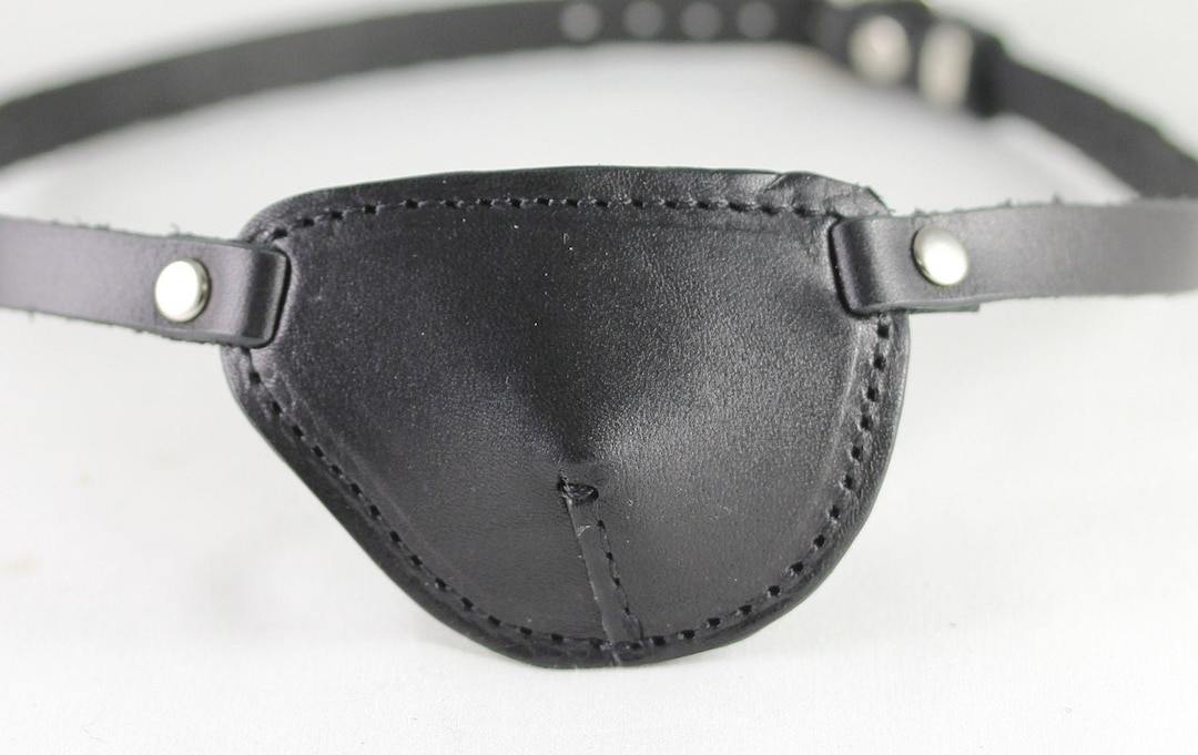 Contoured Eyepatch W/ Buckle. Slim Black Eye Patch - Etsy