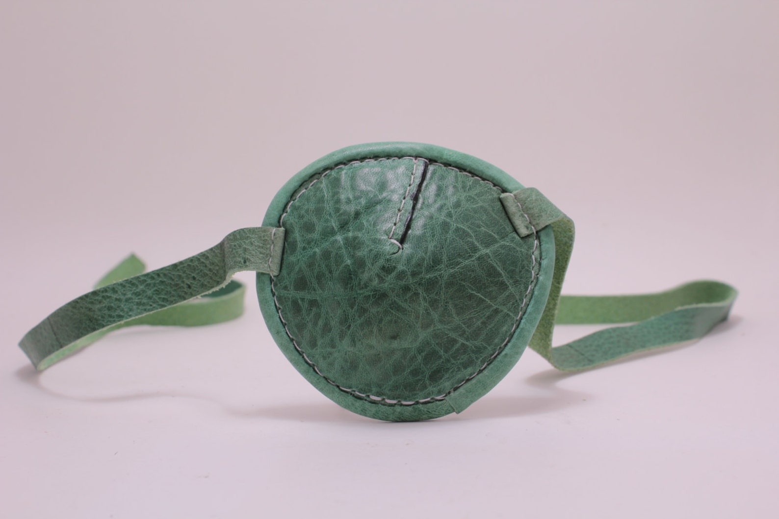 Green Leather Eye Patch - Etsy