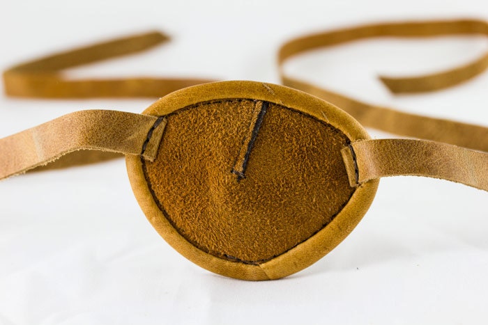 Classic Tan Buck Skin Eyepatch | Etsy
