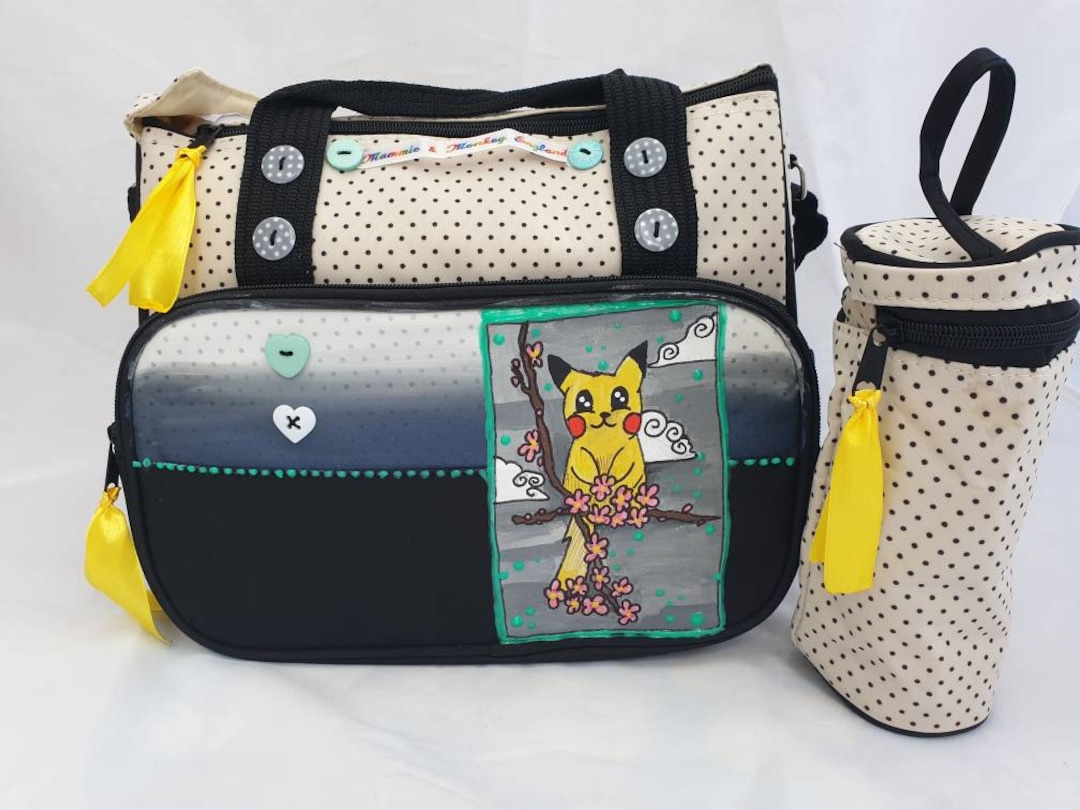 Small Pokémon GO Pikachu Cherry Blossom Baby Mommy Diaper - Etsy