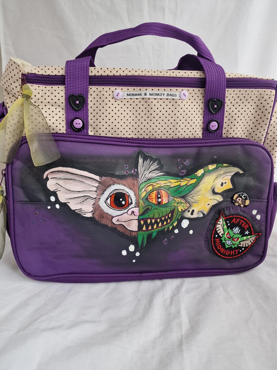 Large Cult Classic Gizmo Gremlins Baby Diaper Changing Bag or Work Bag ...