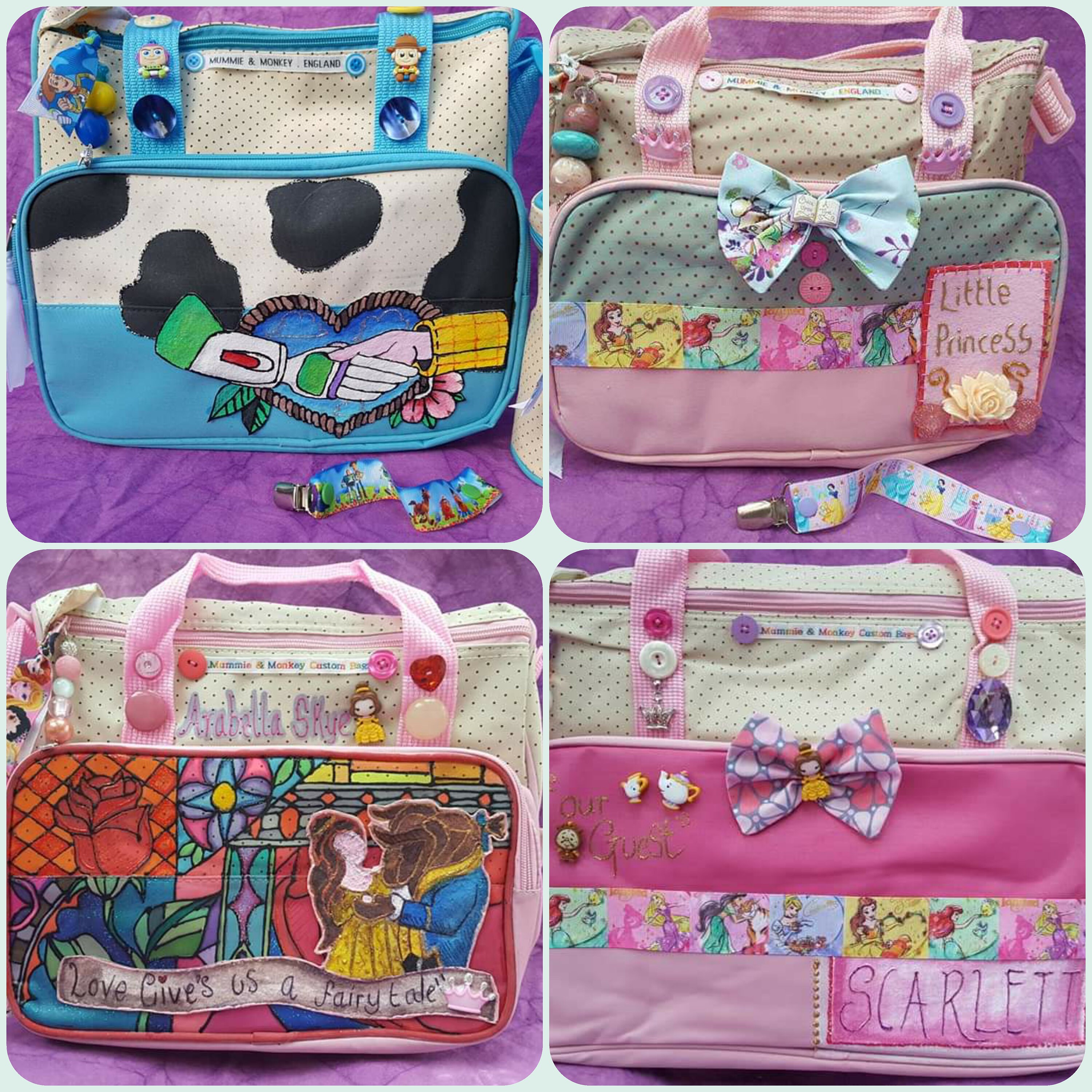 SMALL Custom Disney Princess Pixar Baby Nappy Diaper Changing - Etsy UK