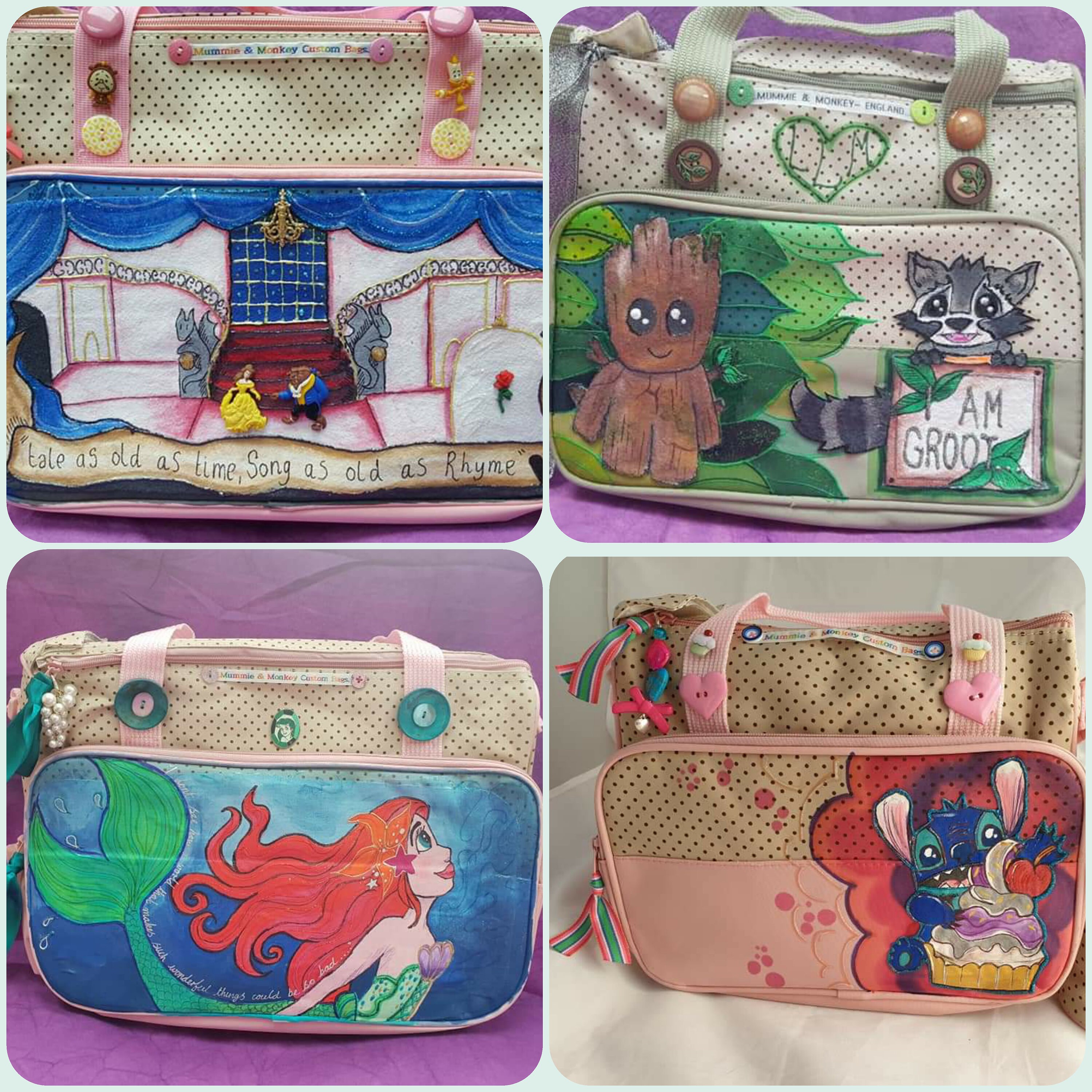 SMALL Custom Disney Princess Pixar Baby Nappy Diaper Changing | Etsy