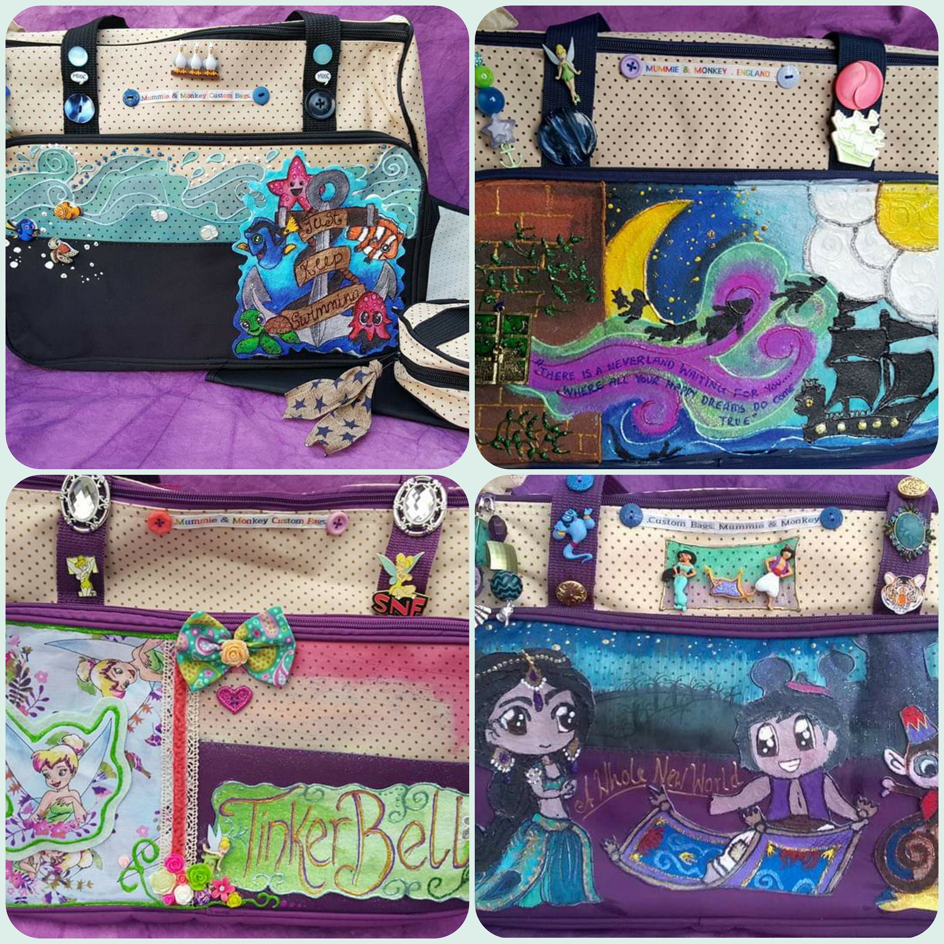 SMALL Custom Disney Princess Pixar Baby Nappy Diaper Changing | Etsy