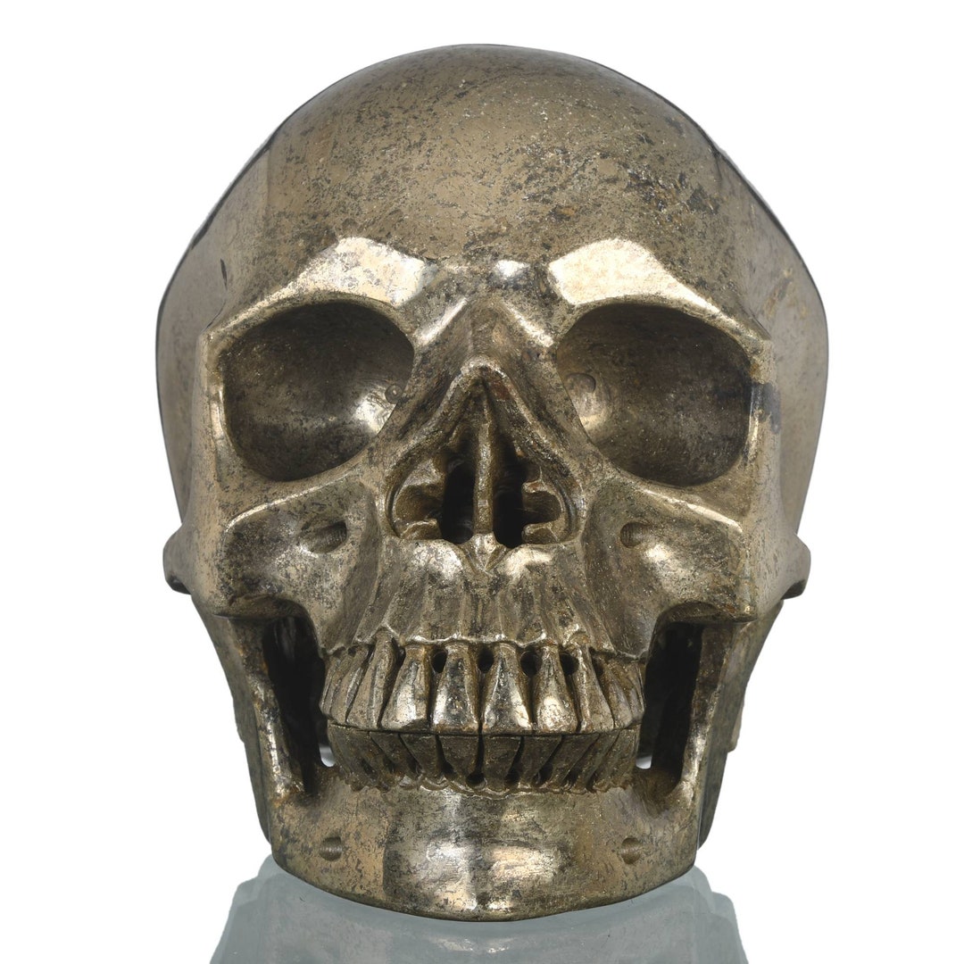 Life Size! 6.97" 5801g Top Realistic Natural Pyrite Handmade Human ...