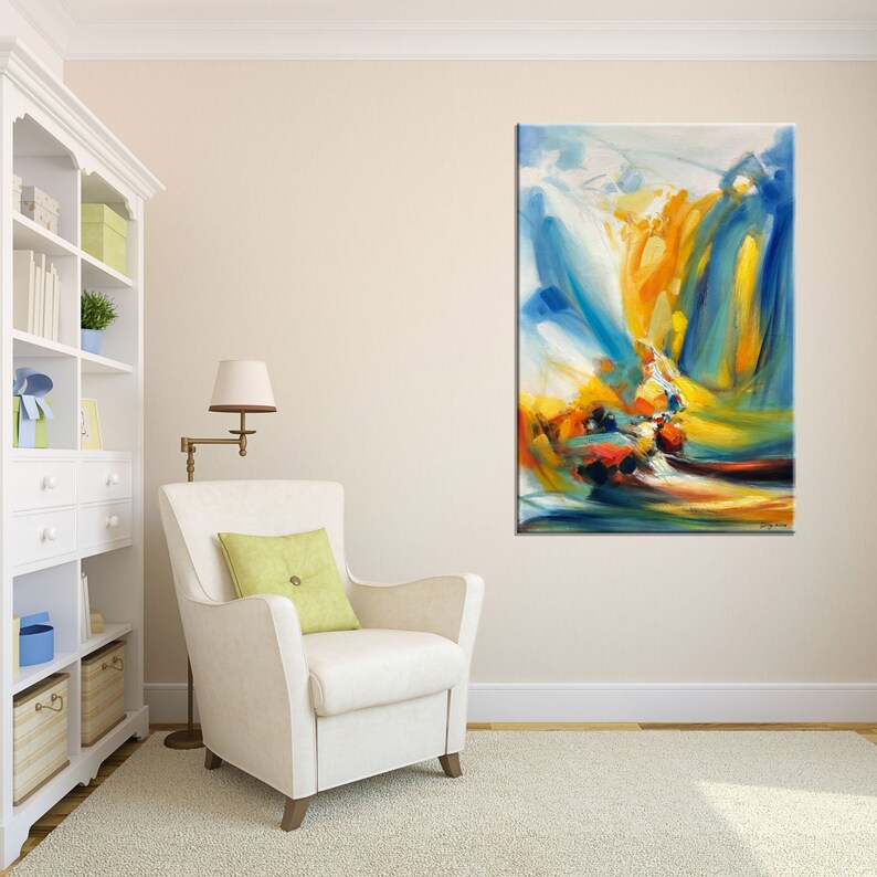 Large Art Large Abstract Art Large Wall Art Canvas - Etsy