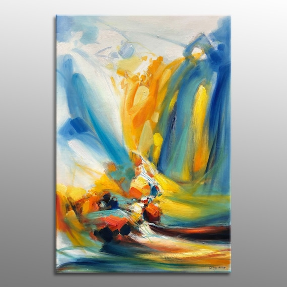 Large Art Large Abstract Art Large Wall Art Canvas - Etsy