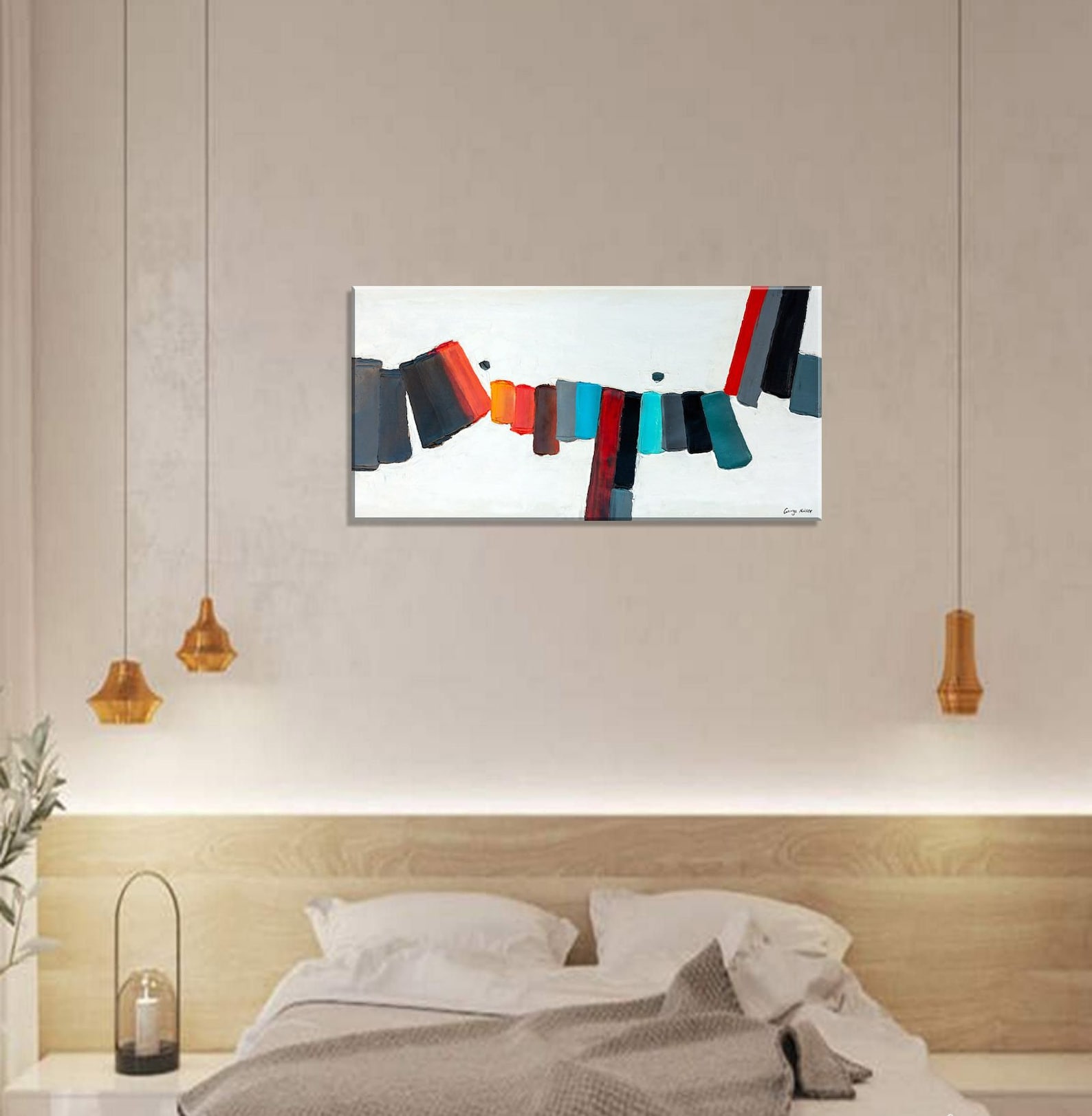 Abstract Painting, Original Abstract Painting, Kitchen Decor, Large ...