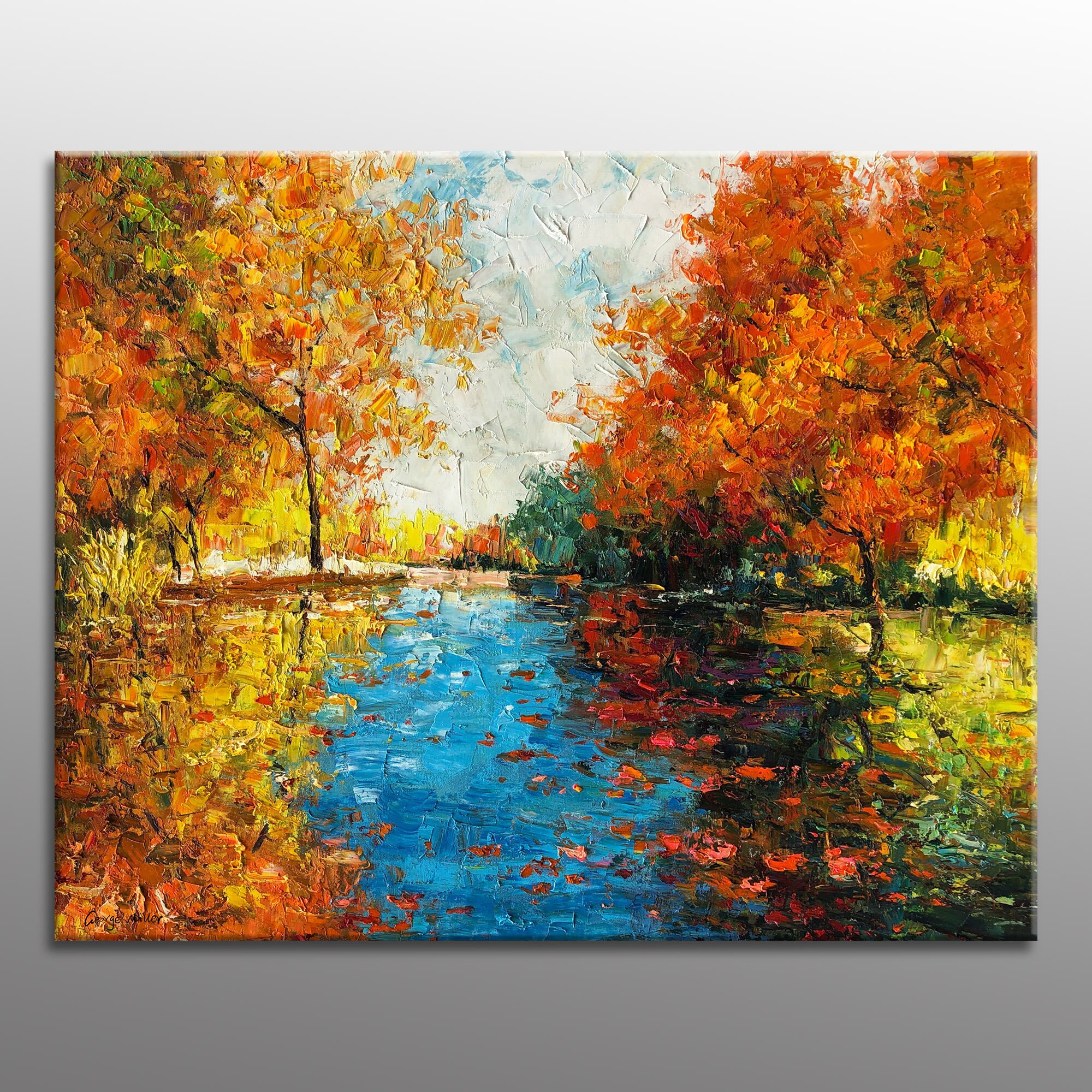 Abstract Landscape Paintings On Canvas