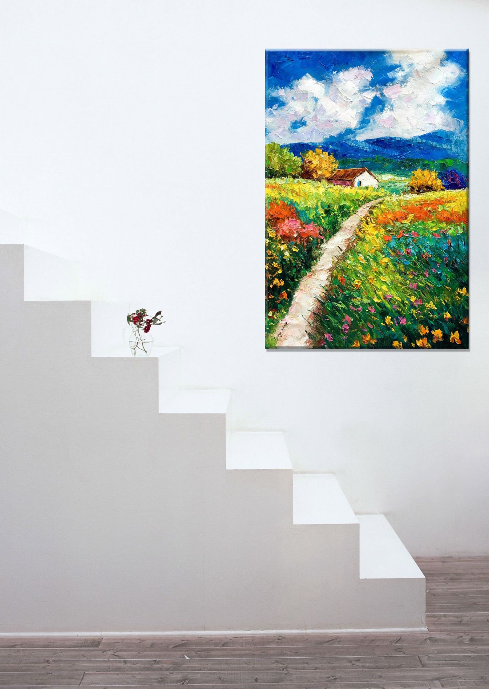 Landscape Oil Paintings Spring Vivid Color Original Oil | Etsy