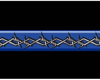 Barbed wire decal | Etsy