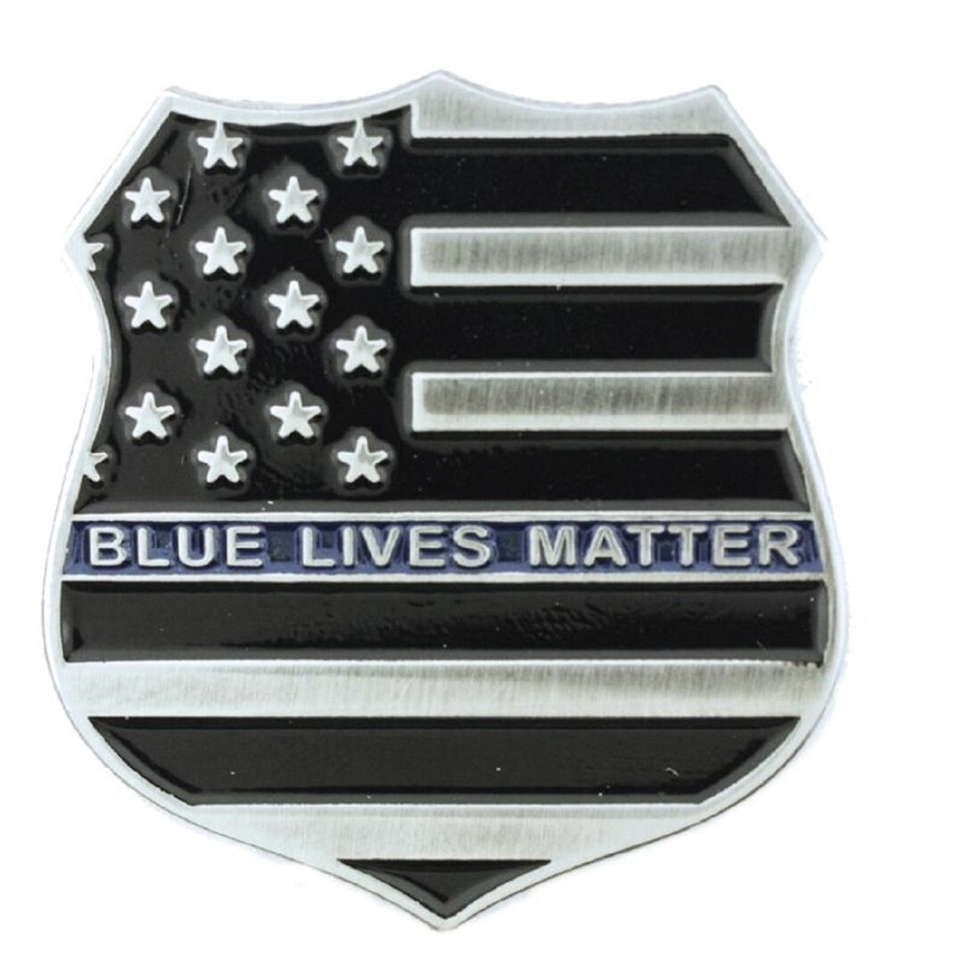 Blue Lives Matter Thin Blue Line Shield Support Pin SKU: PI305 - Etsy