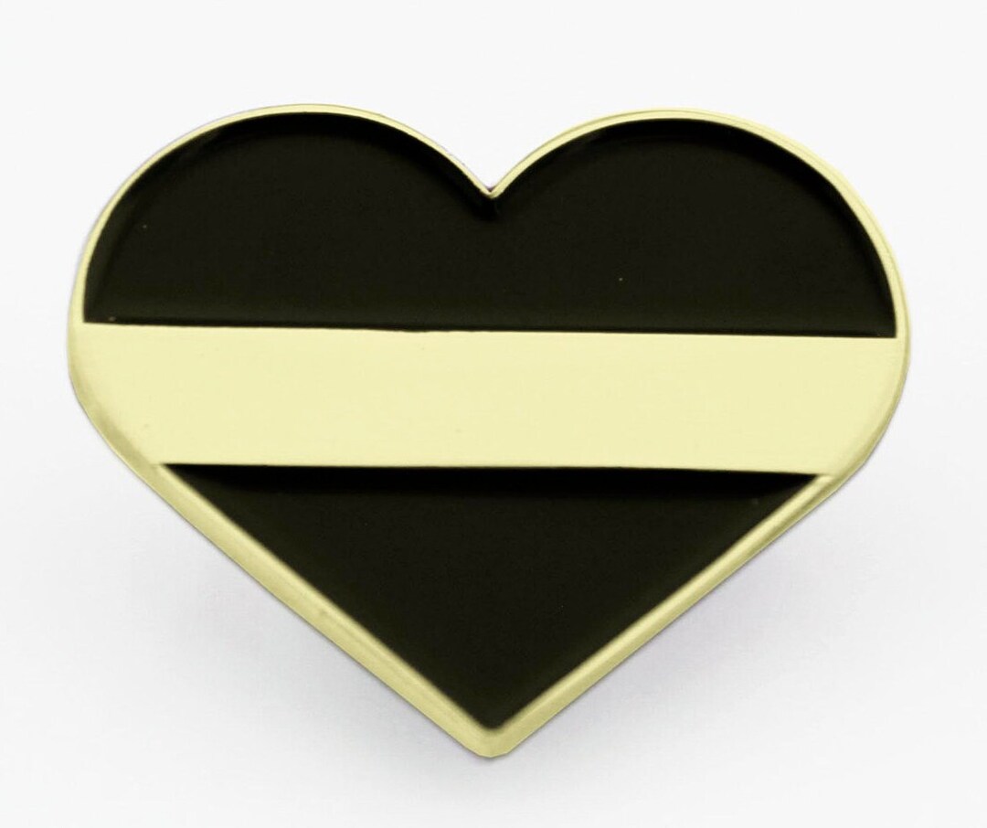 Thin Gold Line Heart Dispatcher and 911 Communications Pin Only 1 Left ...