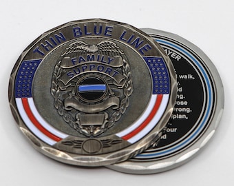 Thin Blue Line Coin - Etsy