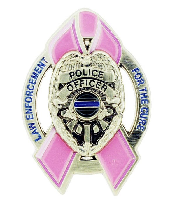 Law Enforcement For the Cure Pink Ribbon Shield Lapel Pin SKU: | Etsy