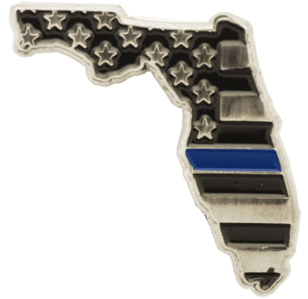 Florida State Thin Blue Line Flag Pin SKU: PI285 - Etsy