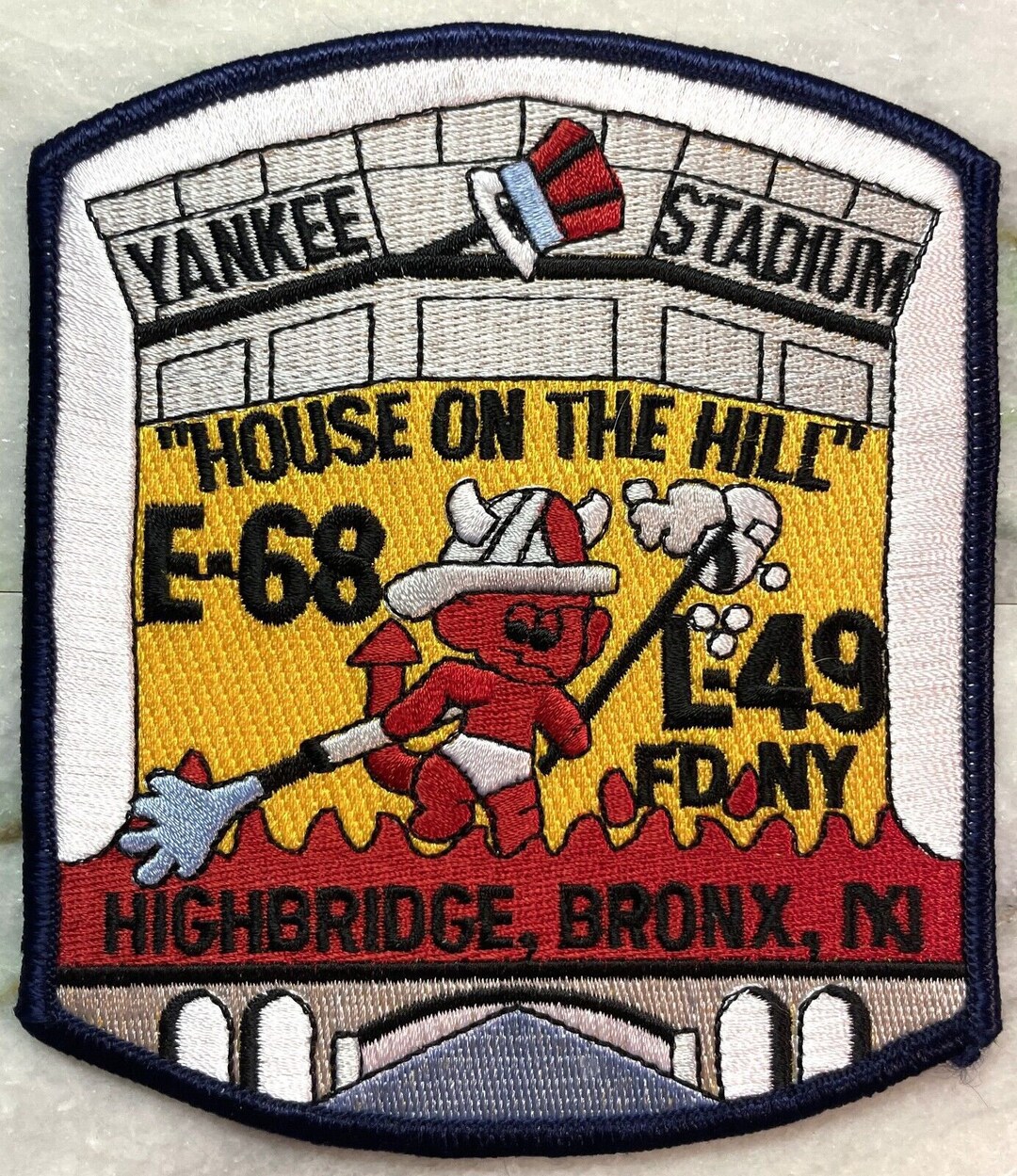 Orignal 2002 FDNY Yankee Stadium House on the Hill Engine 68 Ladder 49 ...